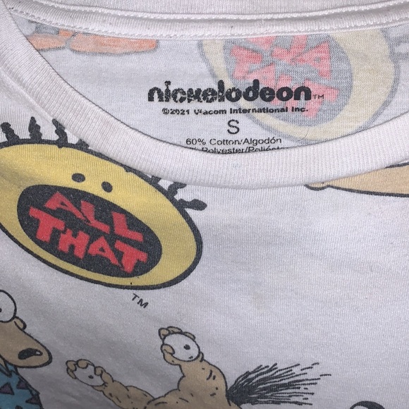 Nickelodeon | Shirts | Nickelodeon Throwback To The 9s Cartoon Shirt ...